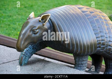 Armadillo statue near the Riga Cathedral. Riga, Latvia, Europe Stock ...