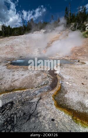 Beryl Spring, Yellowstone National Park Stock Photo - Alamy