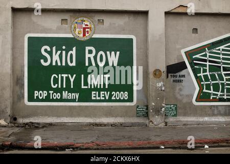 Skid Row is an area of downtown Los Angeles and a main area that the ...