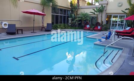 The swimming pool at DoubleTree by Hilton Hotel Los Angeles in Commerce ...