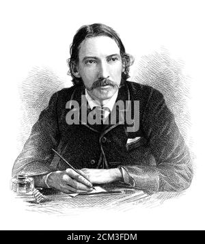 The scotish writer ROBERT LOUIS STEVENSON ( 1850 - 1894 ) - SCRITTORE ...