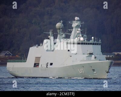 Danish warship HDMS Absalon Stock Photo - Alamy