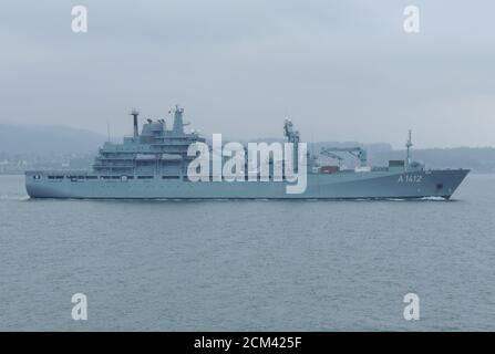 FGS Frankfurt-am-Main (A1412), a Berlin-class replenishment oiler of ...