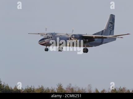 RIGA, LATVIA, JANUARY 17, 2020 - Ukranian airline Eleron cargo plane ...