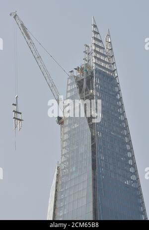 The Top Section Of The Shard Building London, UK Stock Photo - Alamy