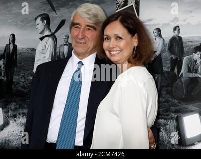 Sam Waterston and his wife, Lynn, arrive for the formal Artist's Dinner ...