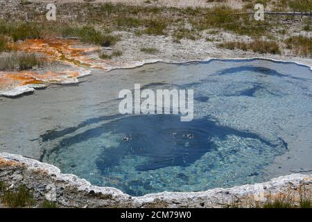 Shield Spring, Upper Geyser Basin, Yellowstone National Park Stock ...