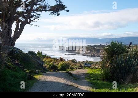 Cliffs at Westport, Cape Foulwind, South Island, New Zealand, Oceania ...