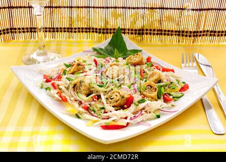 scrambled eggs with fresh green onions Stock Photo - Alamy