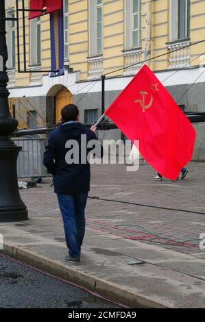 SAINT-PETERSBURG, RUSSIA - MAY 09, 2017: Msta-S heavy self-propelled ...