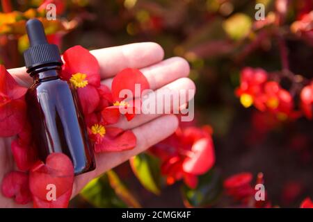 Essential oil bottle mockup for medical, eye or skin health. Isolated ...