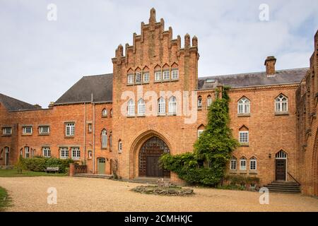 Quarr Abbey, Isle of Wight, UK, a Benedictine abbey founded in 1901. It ...