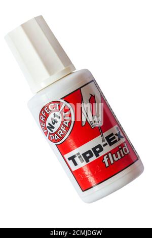 Tipp-Ex fluid Tippex isolated on white background Stock Photo - Alamy
