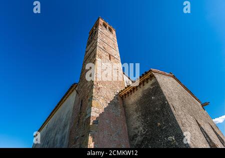 Italy Veneto Castelcucco Church of Santa Lucia (XII Century Stock Photo ...