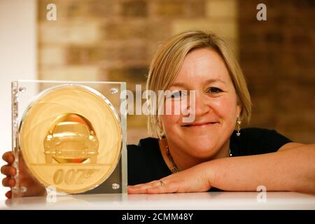 Royal Mint designer Laura Clancy, who designed a unique 7 kilo gold ...