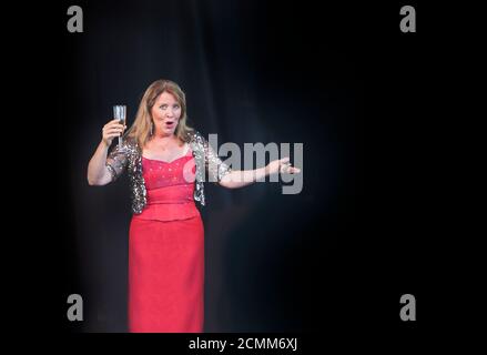 A Summer's outdoor opera performance of "The Impresario" by Mozart. A ...