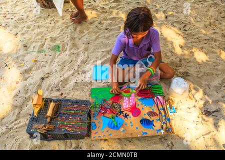 Little Indian girl in national dress Stock Photo - Alamy