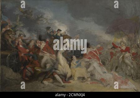 The Death of General Mercer at the Battle of Princeton, January 3, 1777 ...