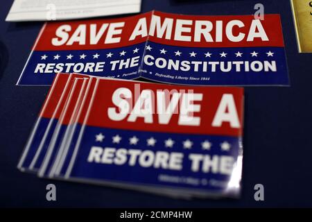 Conservative Political Bumper Stickers Stock Photo - Alamy