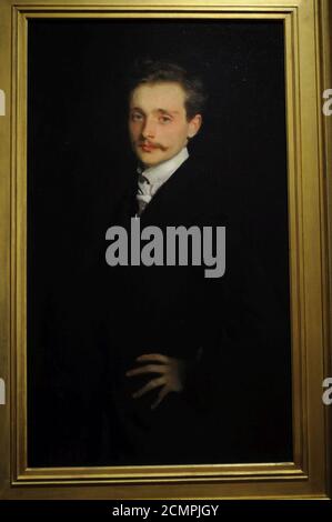 John Singer Sargent - Léon Delafosse detail 02 Stock Photo - Alamy