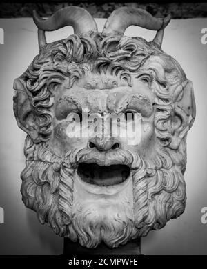 Gothic Satan Head Stock Photo - Alamy