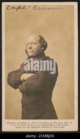 John Ericcson, designer of the USS Monitor / Charles D. Fredricks & Co ...