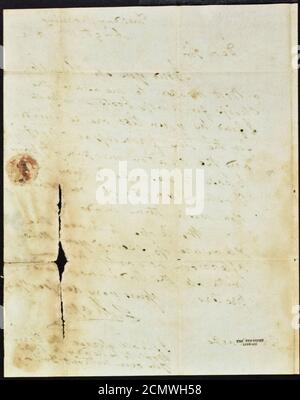 John Mason letter to William Clark, 1812 Stock Photo - Alamy