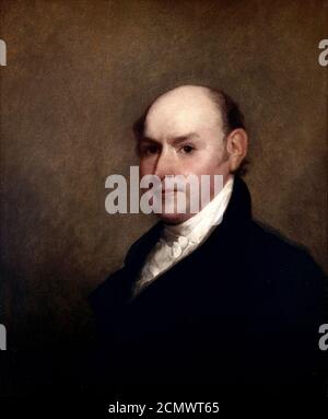 John Quincy Adams 1818 by Gilbert Stuart Stock Photo - Alamy