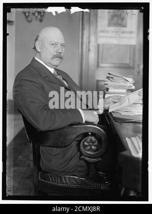 John W. Weeks at desk Stock Photo - Alamy