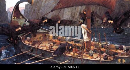 Ulysses and the Sirens 1891 by John William Waterhouse Stock Photo - Alamy