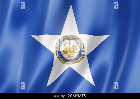 Houston city flag, Texas, USA Stock Photo - Alamy
