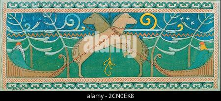 'The Clash of Väinämöinen and Joukahainen' by Joseph Alanen, painted ...