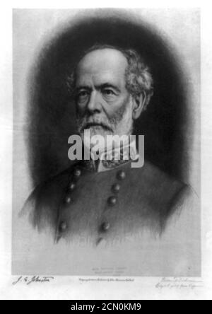 A head-and-shoulders portrait of Joseph Eggleston Johnston, a prominent ...