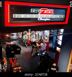 The ESPN Zone restaurant in Times Square in New York Stock Photo - Alamy