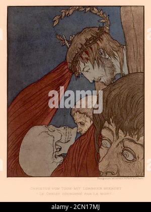 'Ein moderner Totentanz' by Joseph Sattler is a 1912 graphic work that ...