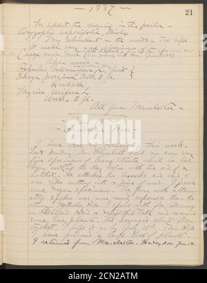 Journal, 1887-1890 (inclusive) (Page 131 Stock Photo - Alamy