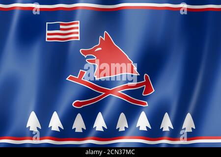 Pawnee people ethnic flag, USA. 3D illustration Stock Photo - Alamy