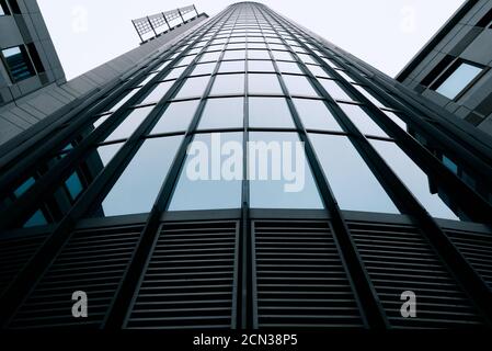 Glass Skyscraper On Overcast Day Stock Photo - Alamy
