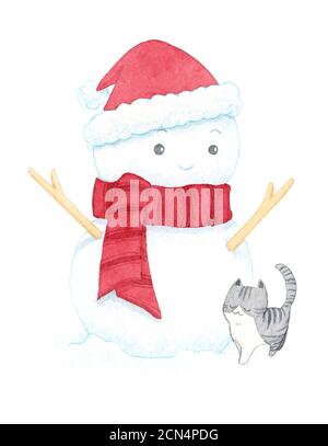 Cute Christmas cat with new year holiday interior on background ...