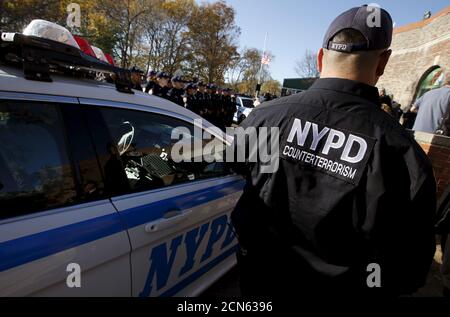 NYPD unit Anti-terrorism counterterrorism Police officers carrying ...