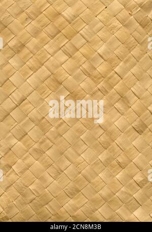 Woven light bamboo mat texture background banner Stock Photo - Alamy