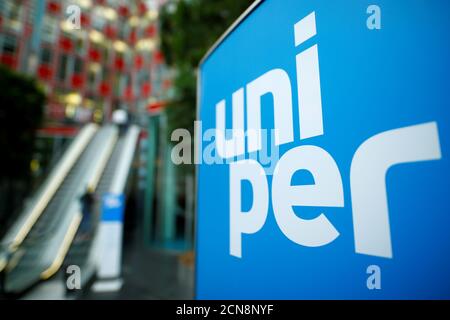 Logo of the German energy company Uniper with seat in Duesseldorf ...
