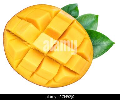 Cross-section of mango Stock Photo - Alamy