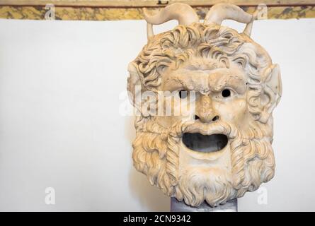 Gothic Satan Head Stock Photo - Alamy