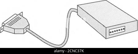 Parallel Port on a Printer Stock Photo - Alamy