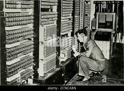 The Bell Laboratories relay computer developed in 1946 for the U.S ...