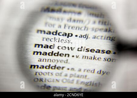 The word or phrase Mad in a dictionary Stock Photo - Alamy