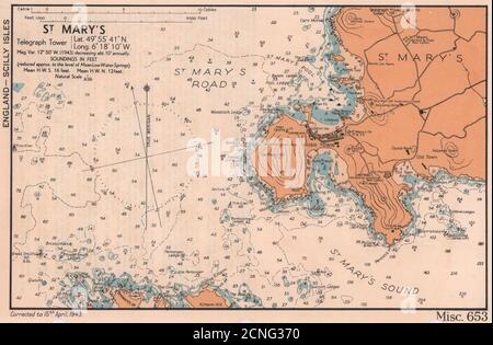 THE ISLES OF SCILLY. St Mary's Hugh Town Tresco &c. WARD LOCK, 1933 old ...