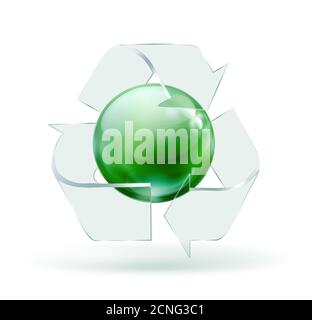 global environmental protection button Stock Photo - Alamy