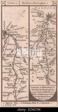 Handley-Chester. Meriden-Solihull-Birmingham road strip map PATERSON ...